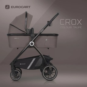 Hluboká vanička pro dětský kočárek Euro-Cart Crox Taupe