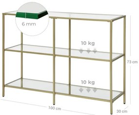 Konzolový stolek CIREL zlatá