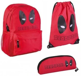 SET batoh, vak a penál Deadpool Marvel