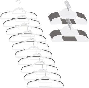 Plastová ramínka na oblečení 41cm sada 30ks SPRINGOS HG0077 bílá