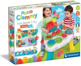 Clementoni Soft Clemmy Veselý hrací senzorický stolek / od 12 měsíců