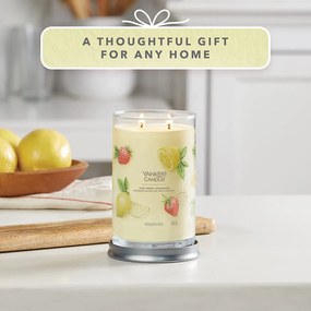 Yankee Candle vonná svíčka Signature Tumbler ve skle velká Iced Berry Lemonade 567g