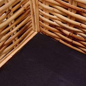3místná sedačka přírodní ratan 244419