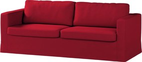 Potah na pohovku IKEA  Karlstad 3-místná, nerozkládací, dlouhý barva červená látka pletený vzor