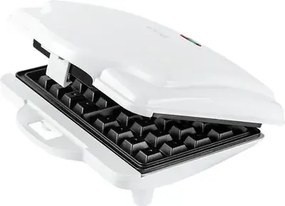 ECG S 1370 Waffle bílá / vaflovač / 700W / 2 vafle / nepřilnavý povrch