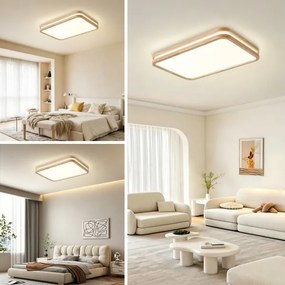 BRILAGI - LED Stmív. svítidlo MOLINA SQUARE LED/54W/230V dub 60x40 cm + DO