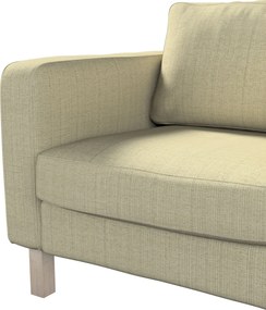 Potah na křeslo IKEA Karlstad, krátký barva béžová látka pletený vzor