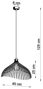 UMB Závěsné světlo, černá SL.0665 - Sollux