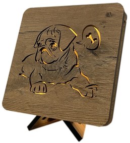 Li-Go "Mops" lampa 19x19cm provedení povrchu: jedle