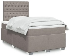 Box spring postel s matrací taupe 120x200 cm textil 3290466