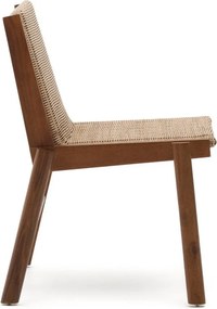 Dřevěná zahradní židle v přírodní barvě Itani – Kave Home