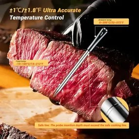 INKBIRD BBQ modrý bezdrátový teploměr se 4 sondami WiFi/100m  Bluetoot