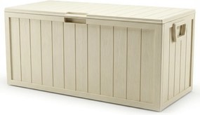 Plastový zahradní úložný box VEREDO - béžový