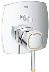 Grohe Grandera - Baterie pod omítku pro 2 spotřebiče, chrom/zlatá 24068IG0