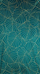ZATEMŇOVACÍ ZÁVĚS NA KROUŽCÍCH LIMITED COLLECTION LILI2 140X250 CM TYRKYSOVÁ