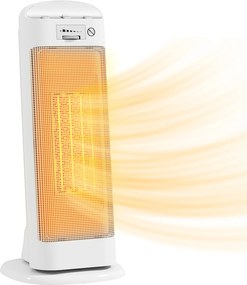 HOMCOM keramický topný ventilátor 2000 W – 4 režimy, nastavitelná teplota, 55° oscilace