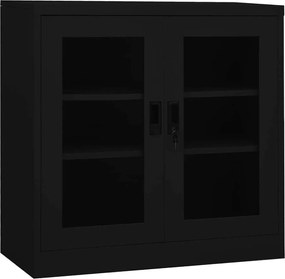 vidaXL Kancelářská skříň 90 x 40 x 90 cm ocel [335931] Barva: Černá