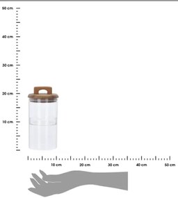 Dvoupatrová skleněná nádoba Stenny 2 x 600 ml