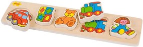 Bigjigs Baby Dřevěné vkládací puzzle hračky