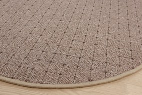 Condor Carpets, AKCE: 400x400 (průměr) kruh cm Kusový koberec Udinese béžový new kruh, béžová, chodba / předsíň