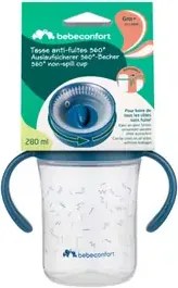 Bebeconfort Hrnek trénovací 360° 280ml 6m+ Blue / od 6 měsíců
