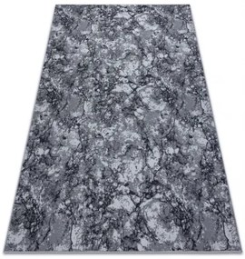 Moderní kusový koberec pogumovaný MARBLE Mramor beton kámen šedý Rozměr: 100x450 cm