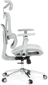 Ergonomická kancelářská židle FORCE - šedá síťovina
