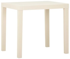 Zahradní stůl bílý 79 x 65 x 72 cm plast 315844