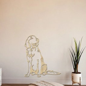 dřevo života Dřevěná dekorace psa Retriever Rozměry (cm): 35x40, Barevný vzor: Javor
