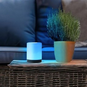 Brilliant G40955/06  AKU stolní lampa ARO RGB černý lem USB-C, IP44
