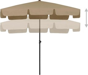 Plážový slunečník taupe 200 x 125 cm 314730
