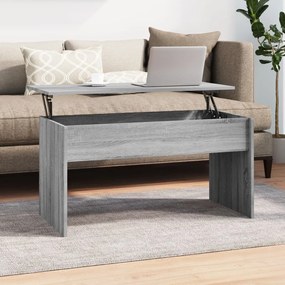 Konferenční stolek šedý sonoma 102x50,5x52,5cm kompozitní dřevo - Default Title