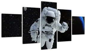 Obraz - Astronaut ve vesmíru (125x70 cm)