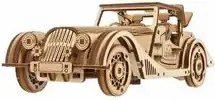 Ugears 3D dřevěné mechanické puzzle Sportovní auto Rapid Mouse / od 14