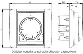 ABB Element,Time termostat bílá/ledová bílá otočný 3292E-A10101 01