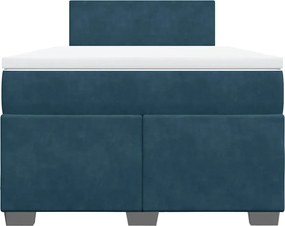 Box spring postel s matrací modrá 120 x 190 cm samet 3288556