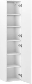 Mexen Rivel, koupelnový podstavec 35 cm, 1 dvířka, drážkovaný, bílý matný - 91A21-03016-1-BF01