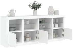 Příborník s LED osvětlením bílý 164 x 37 x 67 cm 3209051