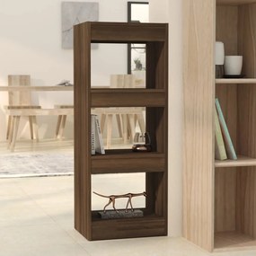 Knihovna/dělicí stěna hnědý dub 40x30x103 cm kompozitní dřevo - Default Title