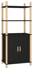 vidaXL Skříň highboard černá 60x40x141 kompozitní dřevo