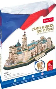 CubicFun Puzzle 3D Zámek Hluboká / 158 dílků / od 8 let