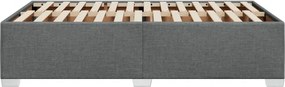 Rám postele bez matrací tmavě šedá 120x190 cm textil 3284458