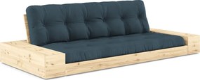 Karup Design Rozkládací pohovka BASE - 757 Petrol Blue / Se dvěma bočními boxy