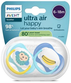 PHILIPS AVENT Šidítko Ultra air obrázek 6-18 m 2 ks Philips Avent Chlapec