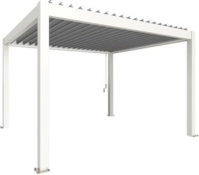 Biohort Pergola 4 x 3,5 bílá/stříbrná 404,5 x 367,5 cm