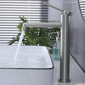 Umyvadlová baterie REA FOSS vysoká, nikl kartáčovaný