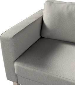 Potah na pohovku IKEA  Karlstad 3-místná, nerozkládací, krátký barva šedá látka pletený vzor