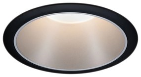 Paulmann 93407 LED Cole, bodovka v černo-stříbrné úpravě, 1x6,5W LED 2700K tříkrokové stmívání, prům. 8,8cm, IP44