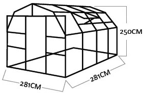 Skleník KOMFORT TITAN 8000 STRONG - 22