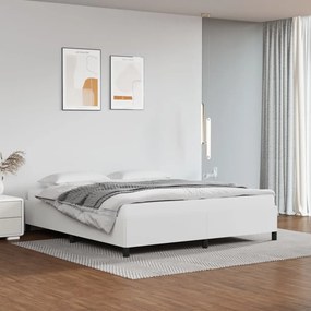 Rám postele bílá 180 x 200 cm umělá kůže
